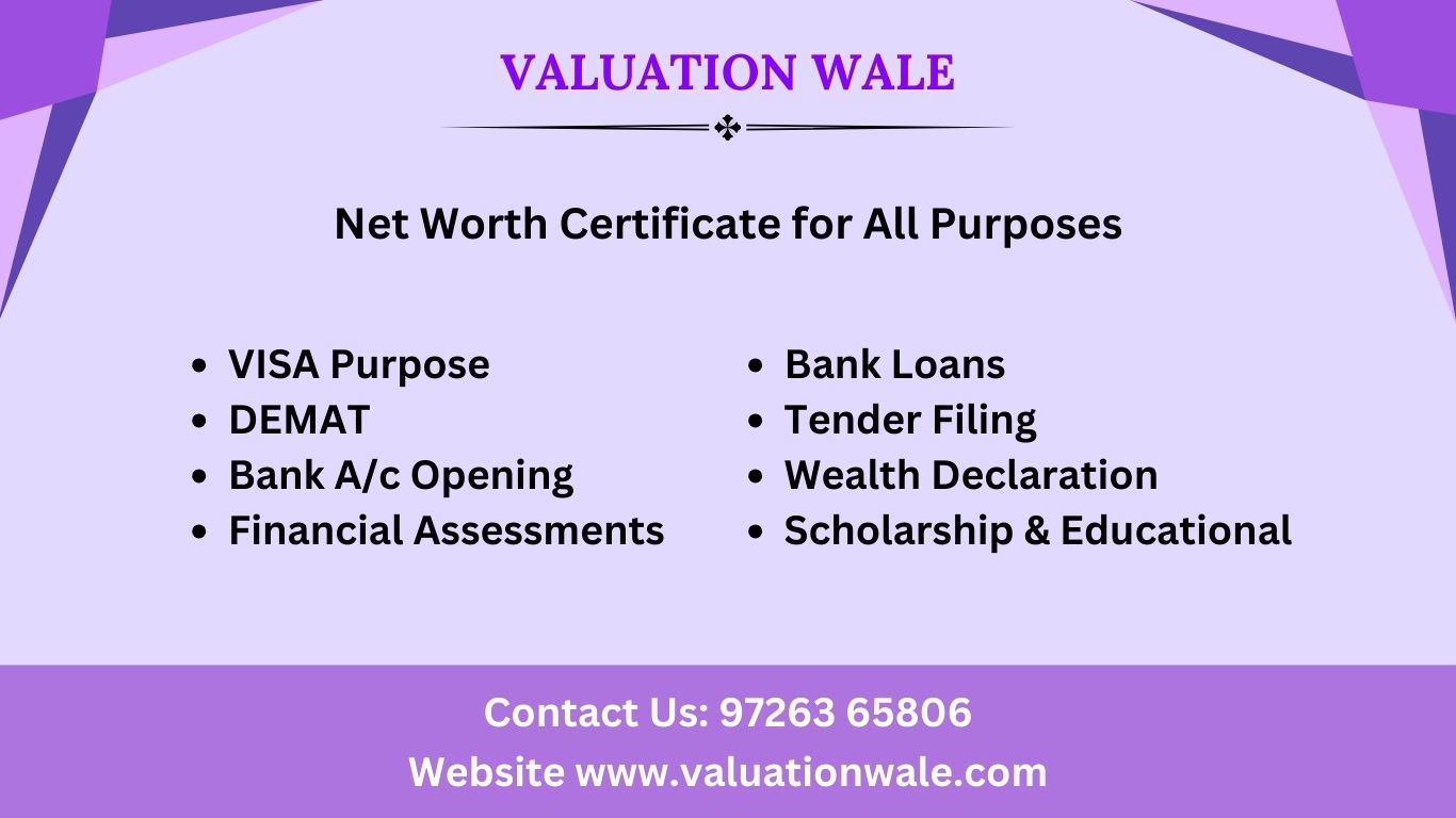 Net Worth Certificate for All Purposes